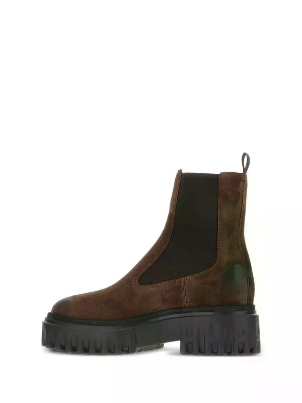 Hogan 50mm Elastic-panel Leather Boots