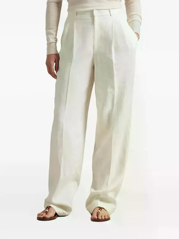 Polo Ralph Lauren Pleated Tailored Straight-leg Trousers