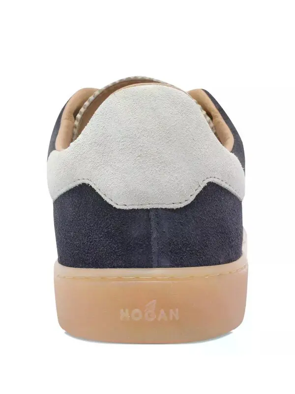 Hogan Suede Sneakers With H Logo Detail - Blue