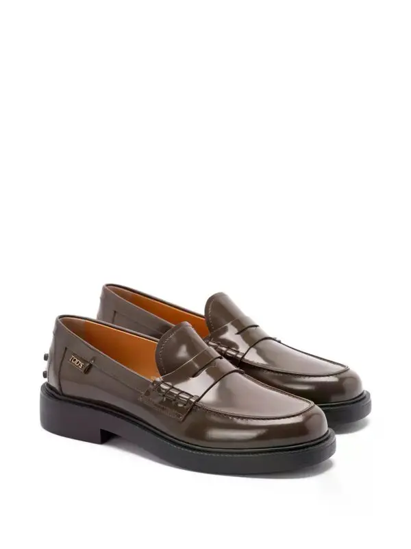 TOD'S Penny Leather Loafers