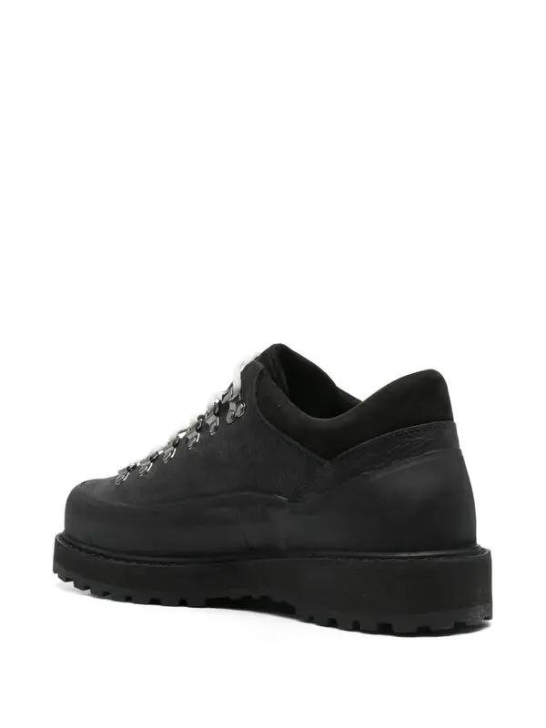 Diemme Cornaro Lace-up Leather Sneakers - Black