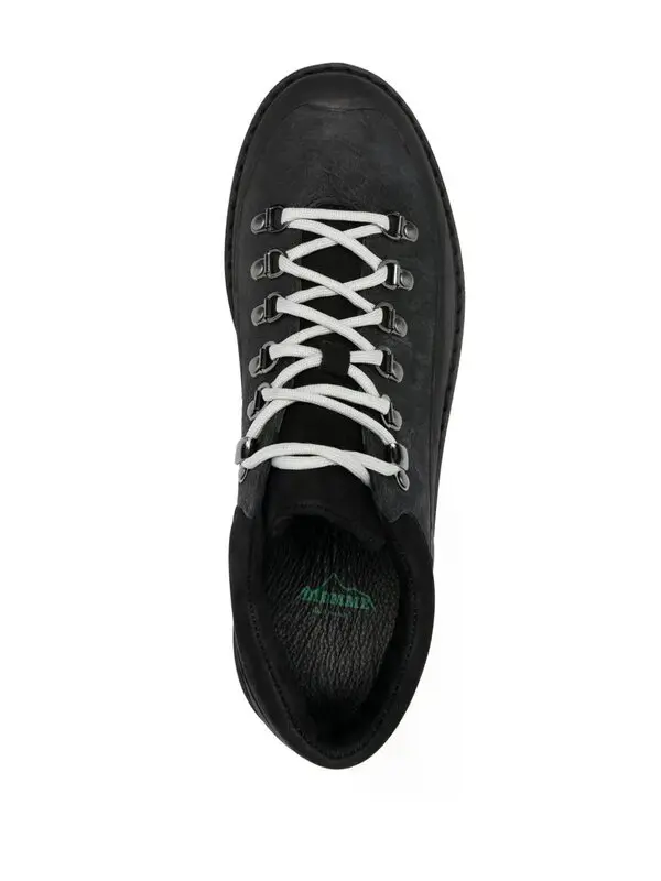 Diemme Cornaro Lace-up Leather Sneakers - Black