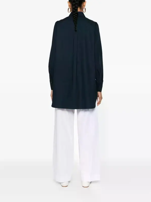 MODES Side-slit Poplin Shirt