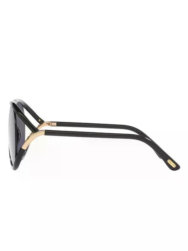 TOM FORD Pilot-frame Sunglasses - Black