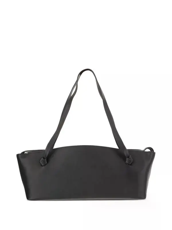 JIL SANDER Big Joanna Leather Shoulder Bag - Black