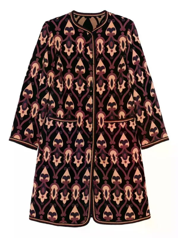 Etro Paisley Pattern Reversible Coat - Blue