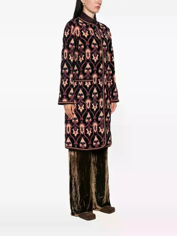 Etro Paisley Pattern Reversible Coat - Blue