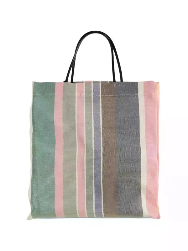 THE ROW Mini Barn Striped Tote Bag - Pink