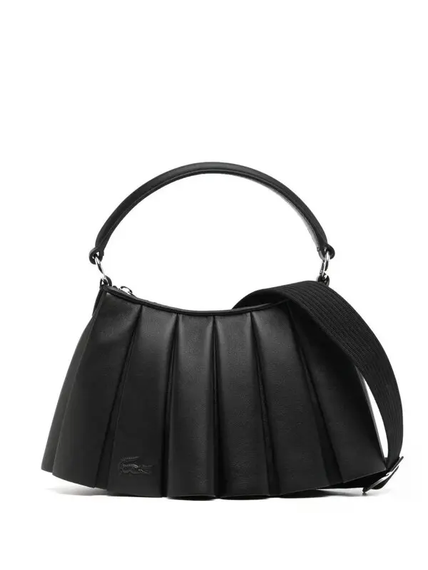 Lacoste Small Pleated Messenger Bag - Black