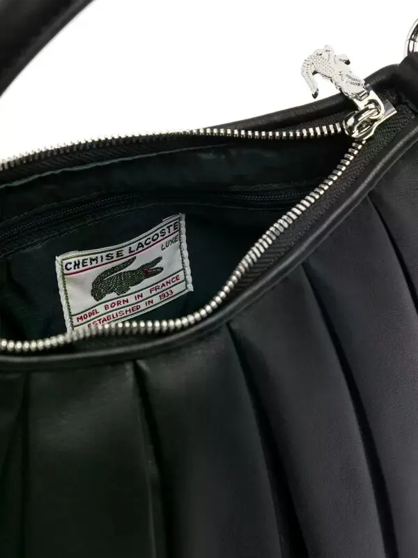 Lacoste Small Pleated Messenger Bag - Black