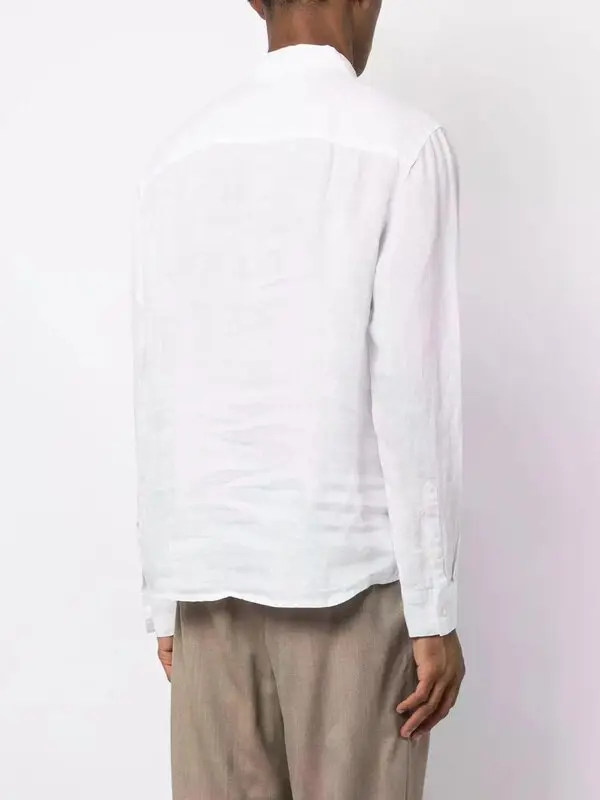 JAMES PERSE Long-sleeved Linen Shirt - White