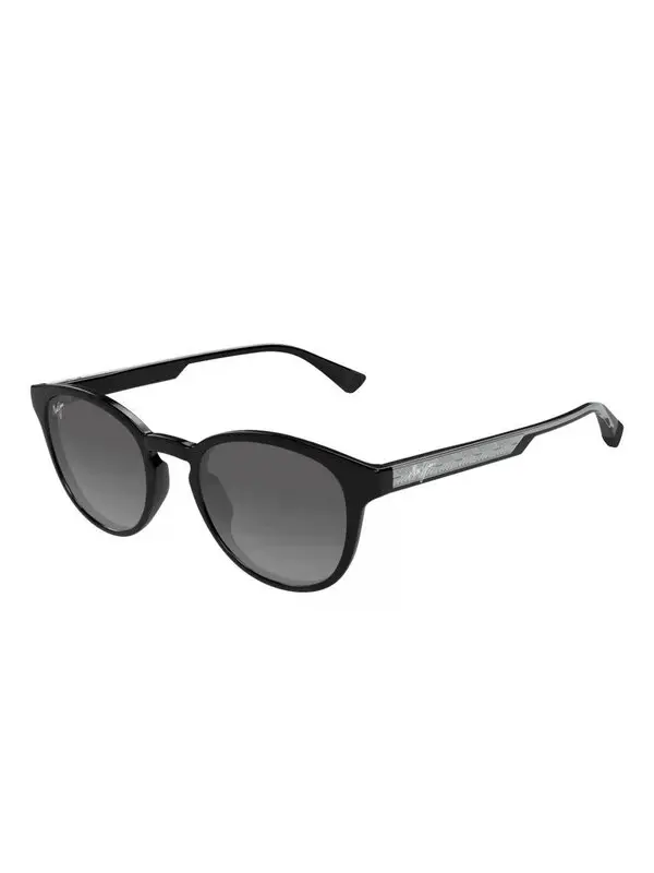 Maui Jim Hiehie Round-frame Sunglasses - Black