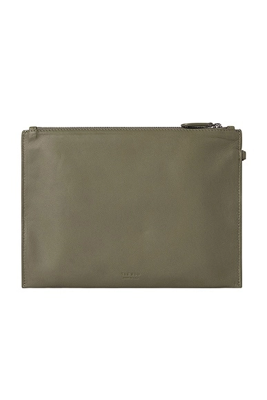 THE ROW Wristlet Pouch - Sage Ans
