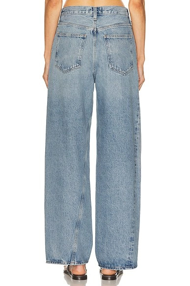AGOLDE Twist Low Slung Baggy Denim Trousers - Stage