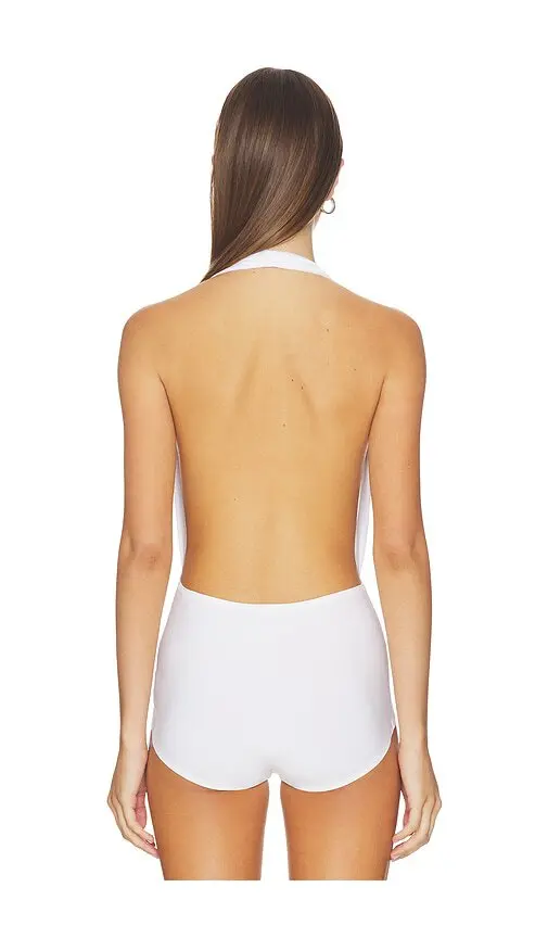 Norma Kamali Halter Bodysuit - White
