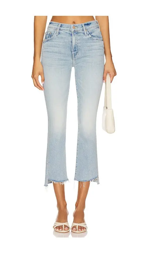MOTHER The Insider Crop Step Fray In . Also - Blue