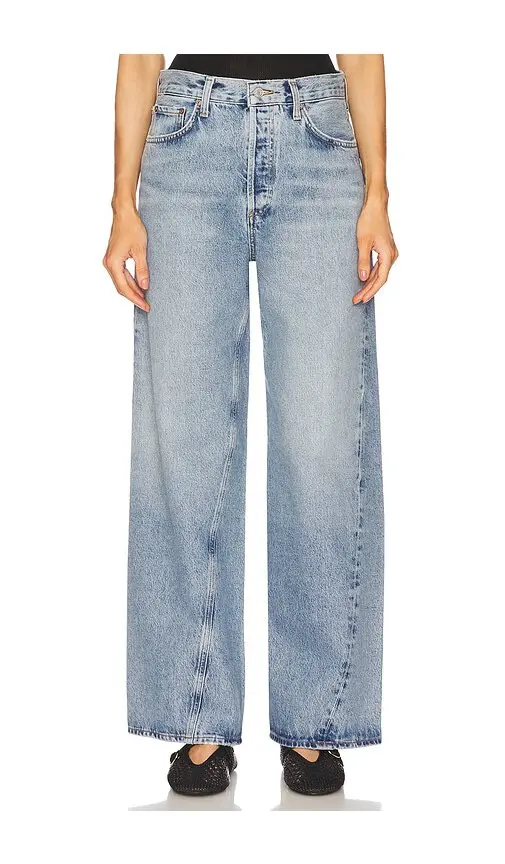 AGOLDE Twist Low Slung Baggy Jeans - Blue
