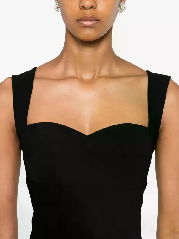 SILK LOVE & LACE Theodora Midi Dress - Black