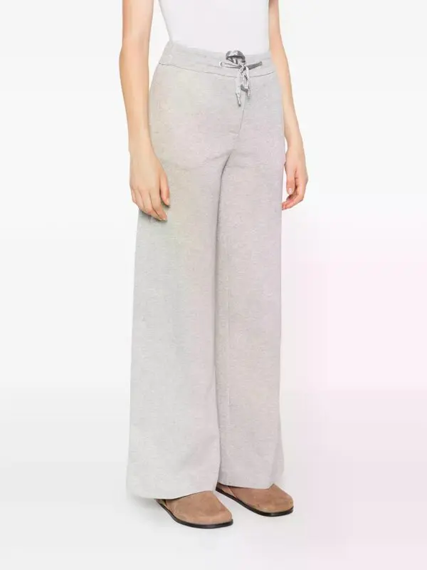 Peserico Drawstring Waist Wide-leg Trousers