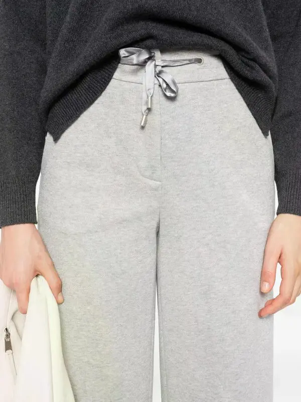 Peserico Drawstring Waist Wide-leg Trousers