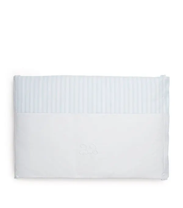 TARTINE ET CHOCOLAT Cotton Striped Bed Bumper - Blue