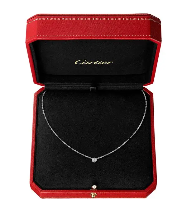 Cartier White Gold And Diamond Necklace