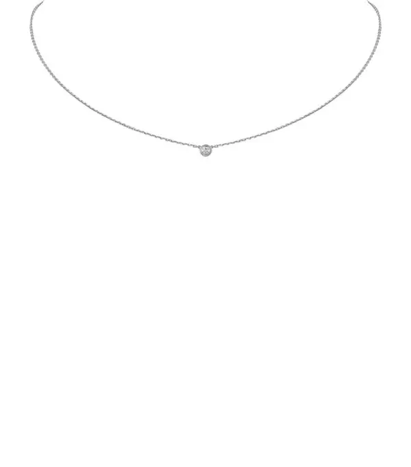 Cartier White Gold And Diamond Necklace