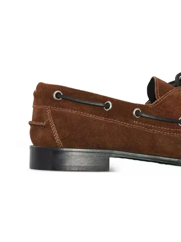 AeydĒ Harris Suede Lace-up Loafers - Brown