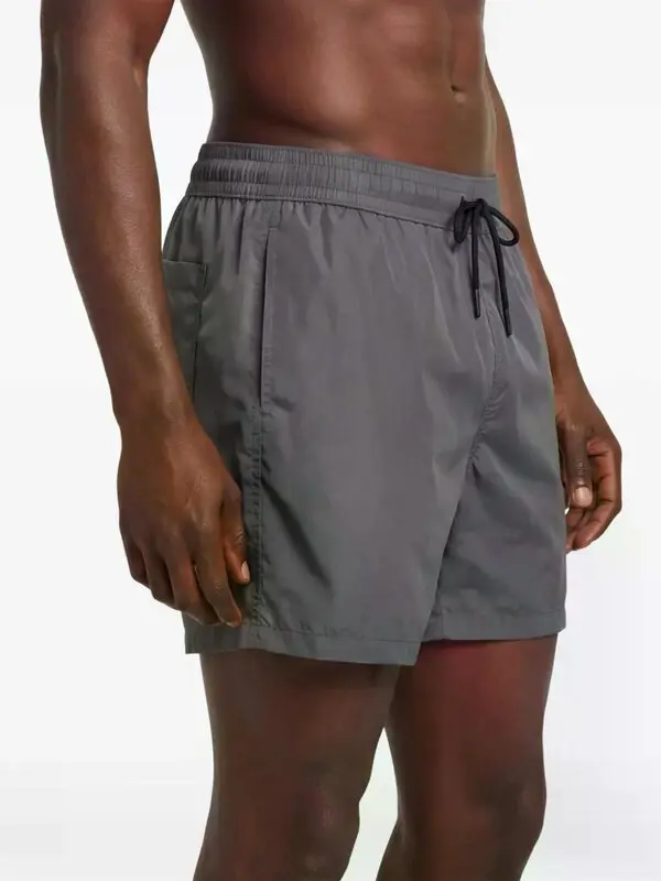 THE (ALPHABET) Drawstring Swim Shorts - Grey