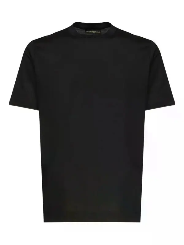 GIULIANO GALIANO Crew-neck Short-sleeve T-shirt - Black