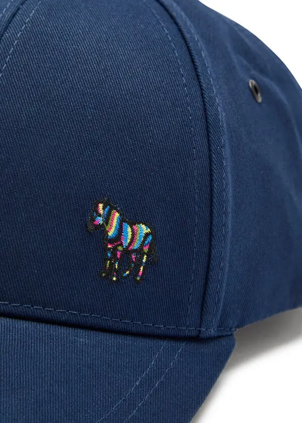 Paul Smith Embroidered Cotton Cap - Blue