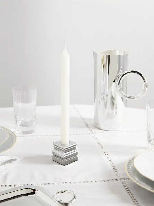 Christofle Mathias Kiss Aluminium Candle Holder
