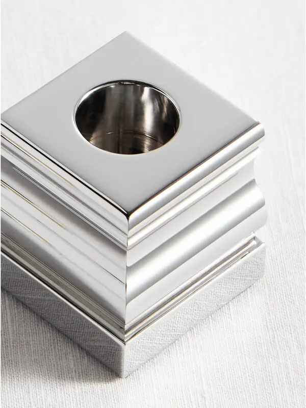 Christofle Mathias Kiss Aluminium Candle Holder
