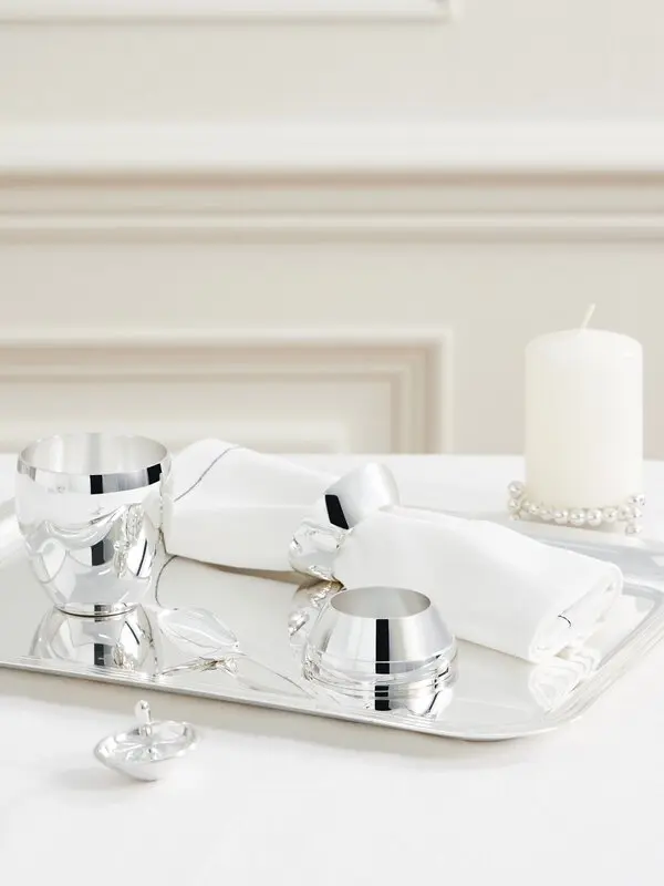 Christofle Uni Birth Egg -plated Set
