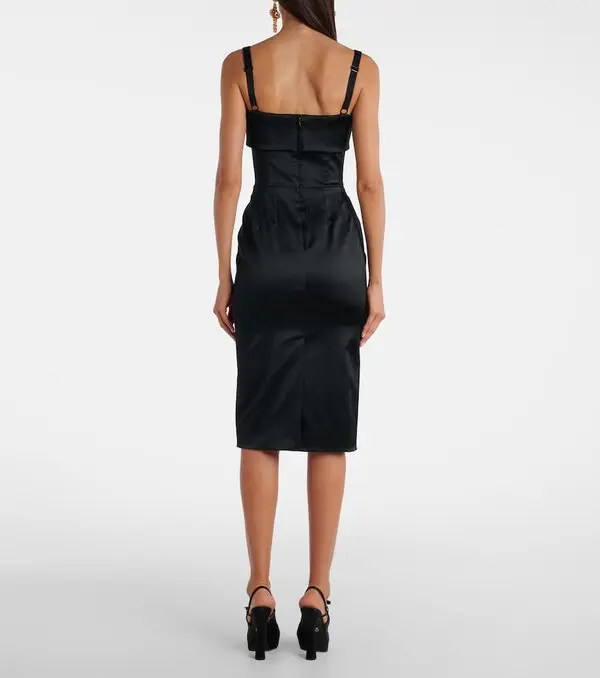 Dolce & Gabbana Satin Midi Dress