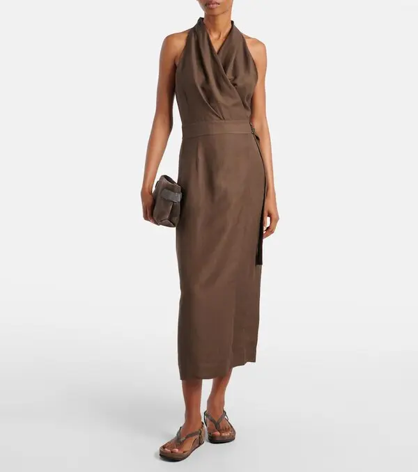 Brunello Cucinelli Wrap Dress