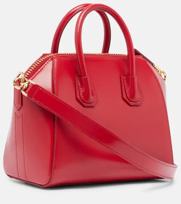 Givenchy Antigona Mini Leather Tote Bag - Red