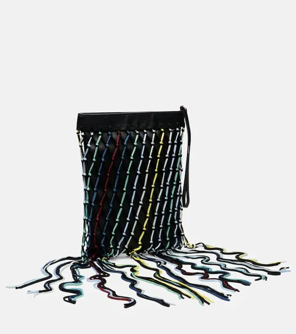 Gabriela Hearst Naila Leather Pouch With Fringe