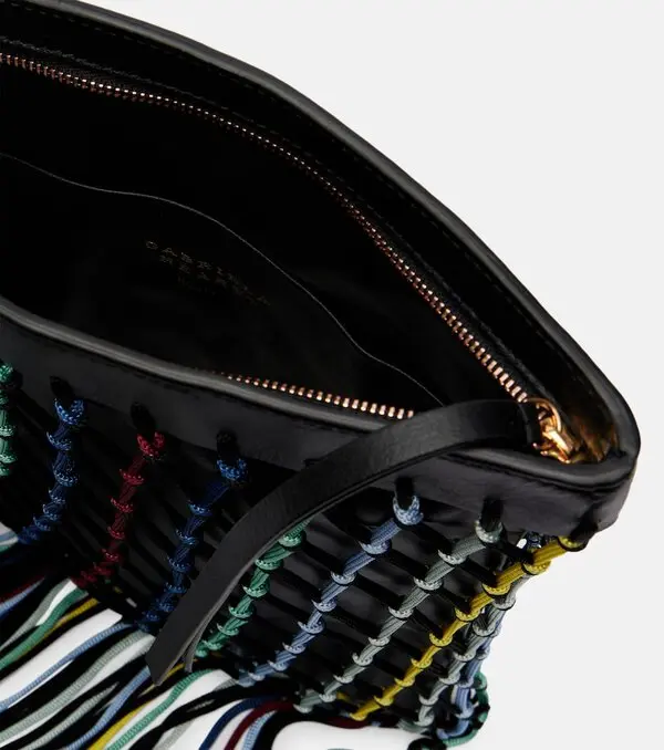 Gabriela Hearst Naila Leather Pouch With Fringe