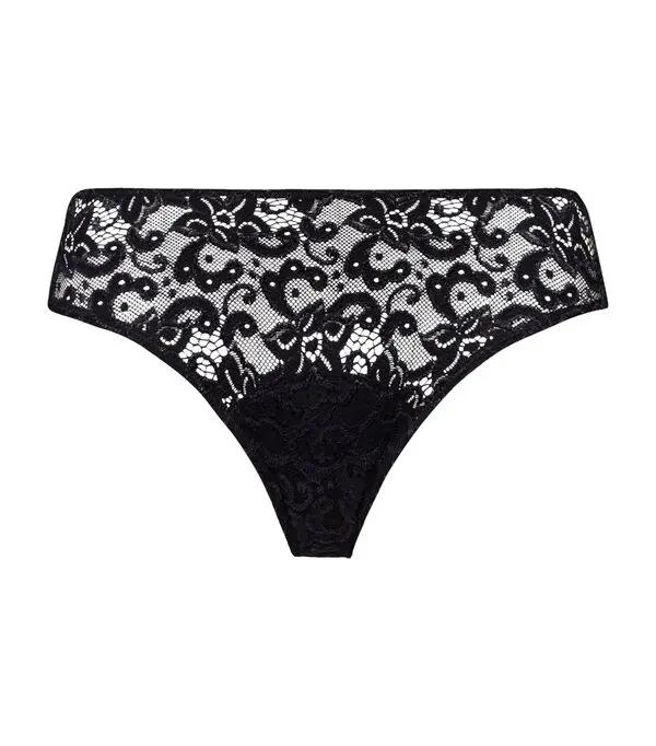 Hanro Stretch-cotton Moments Mini Briefs - Black
