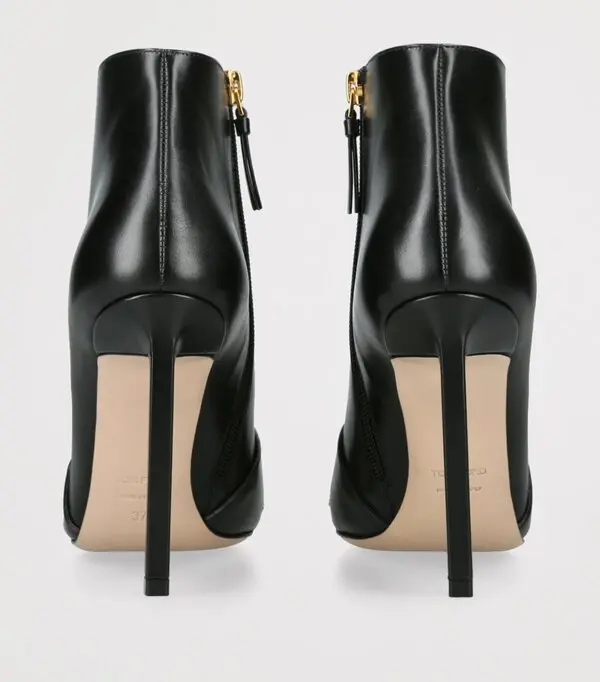 TOM FORD Leather Eva Ankle Boots - Black