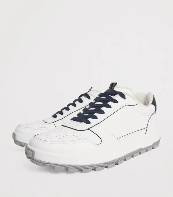 Brioni Leather Crossing Sneakers