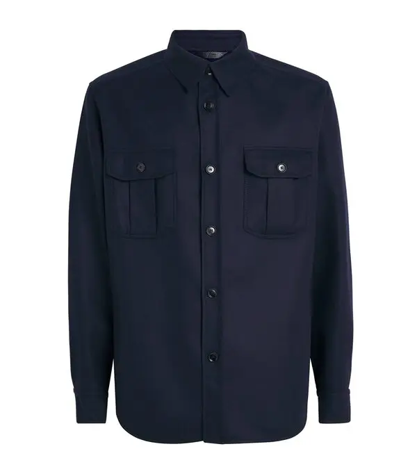 Brioni Wool Twin-pocket Overshirt