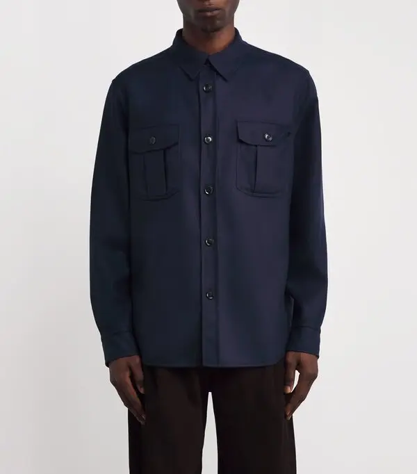 Brioni Wool Twin-pocket Overshirt
