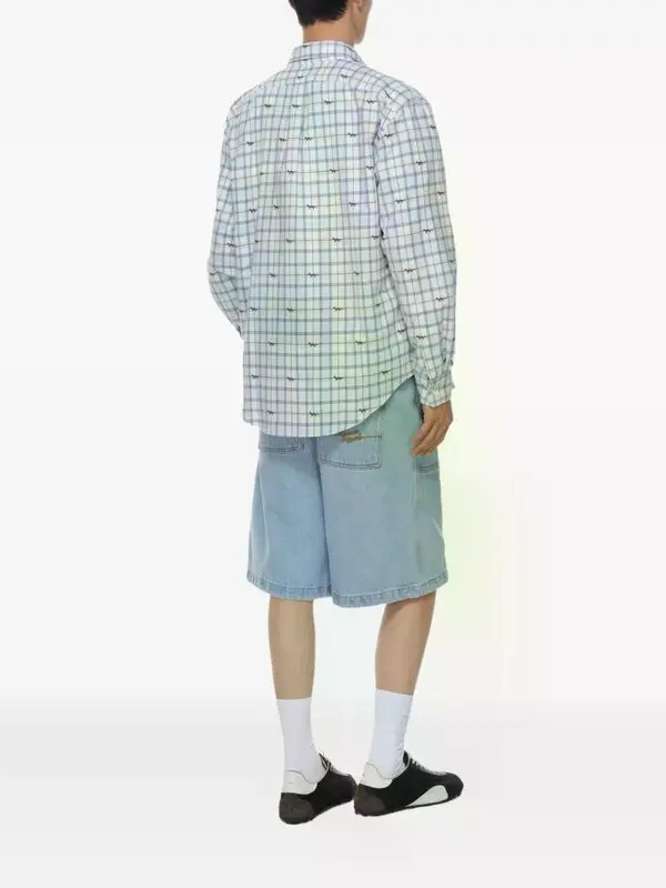 Maison Kitsuné Check-print Long-sleeve Shirt