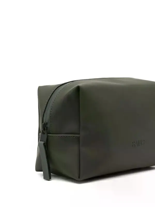 Rains Zip-up Wash Bag - Green