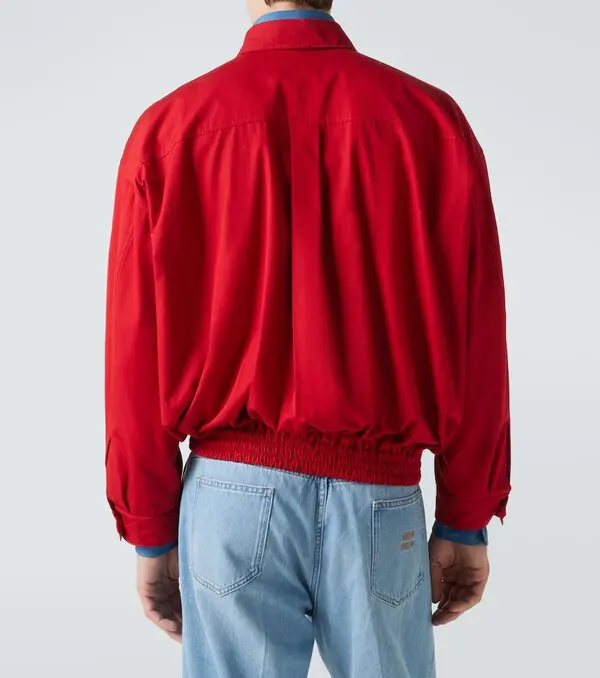 Miu Miu Cotton Poplin Blouson Jacket
