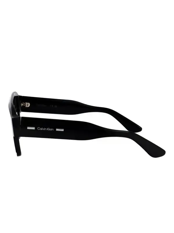 Calvin Klein Rectangle Frame Sunglasses - Black