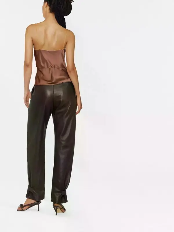 Helmut Lang Asymmetric Draped Satin Top