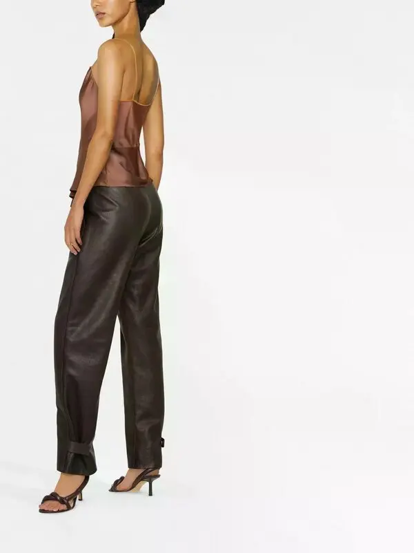 Helmut Lang Asymmetric Draped Satin Top